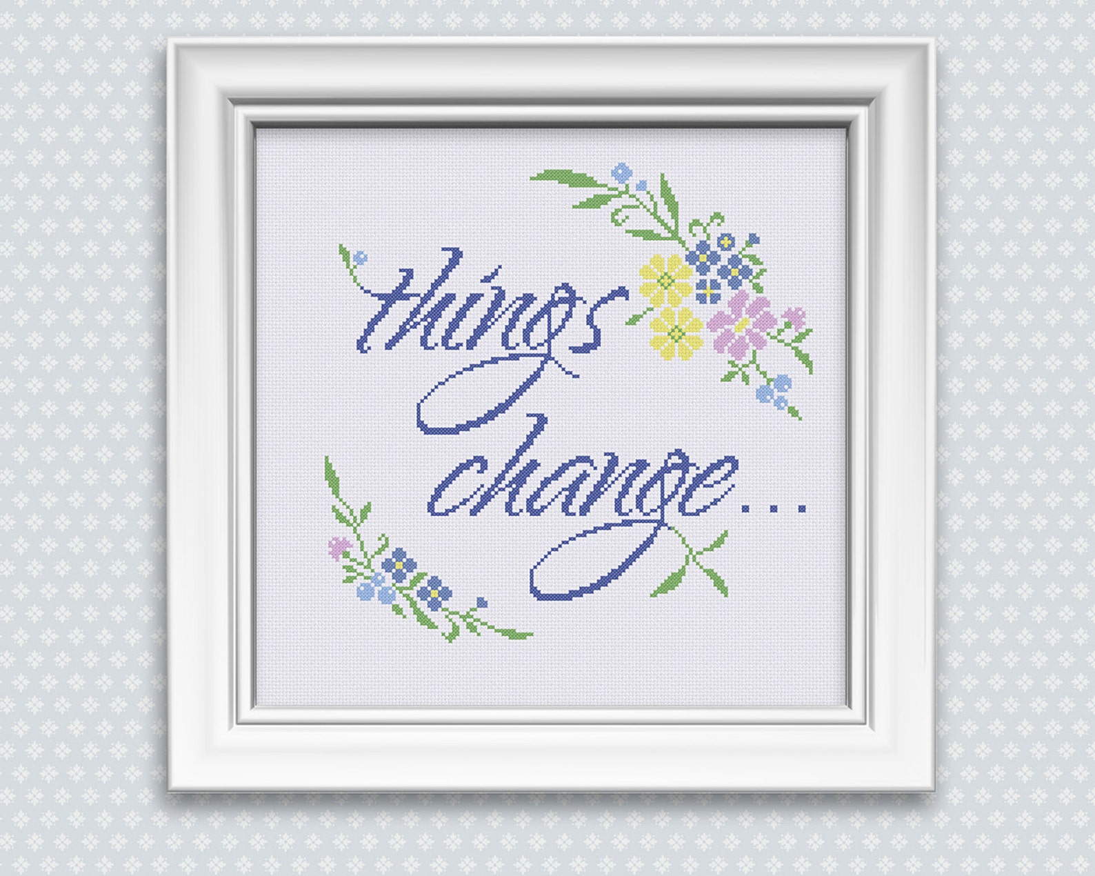 Cross Stitch Pattern Quote Cross Stitch Modern Quote Cross Etsy