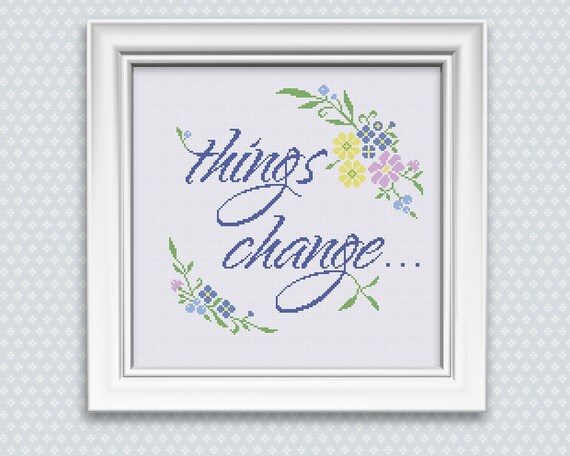Cross stitch pattern Quote Cross stitch Modern quote cross | Etsy