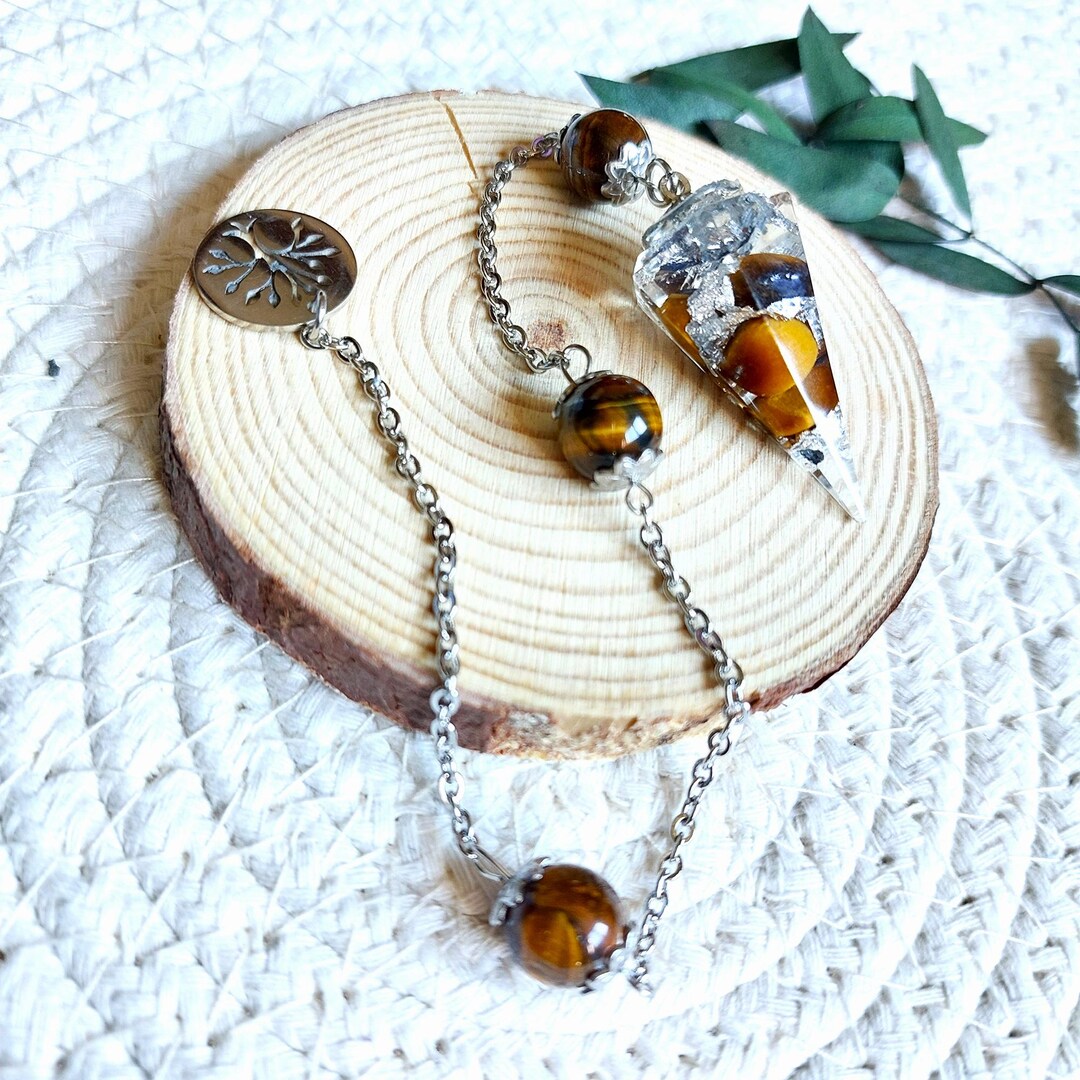 Personalized Silver Tree of Life Divination Pendulum - Dowsing Pendulum ...