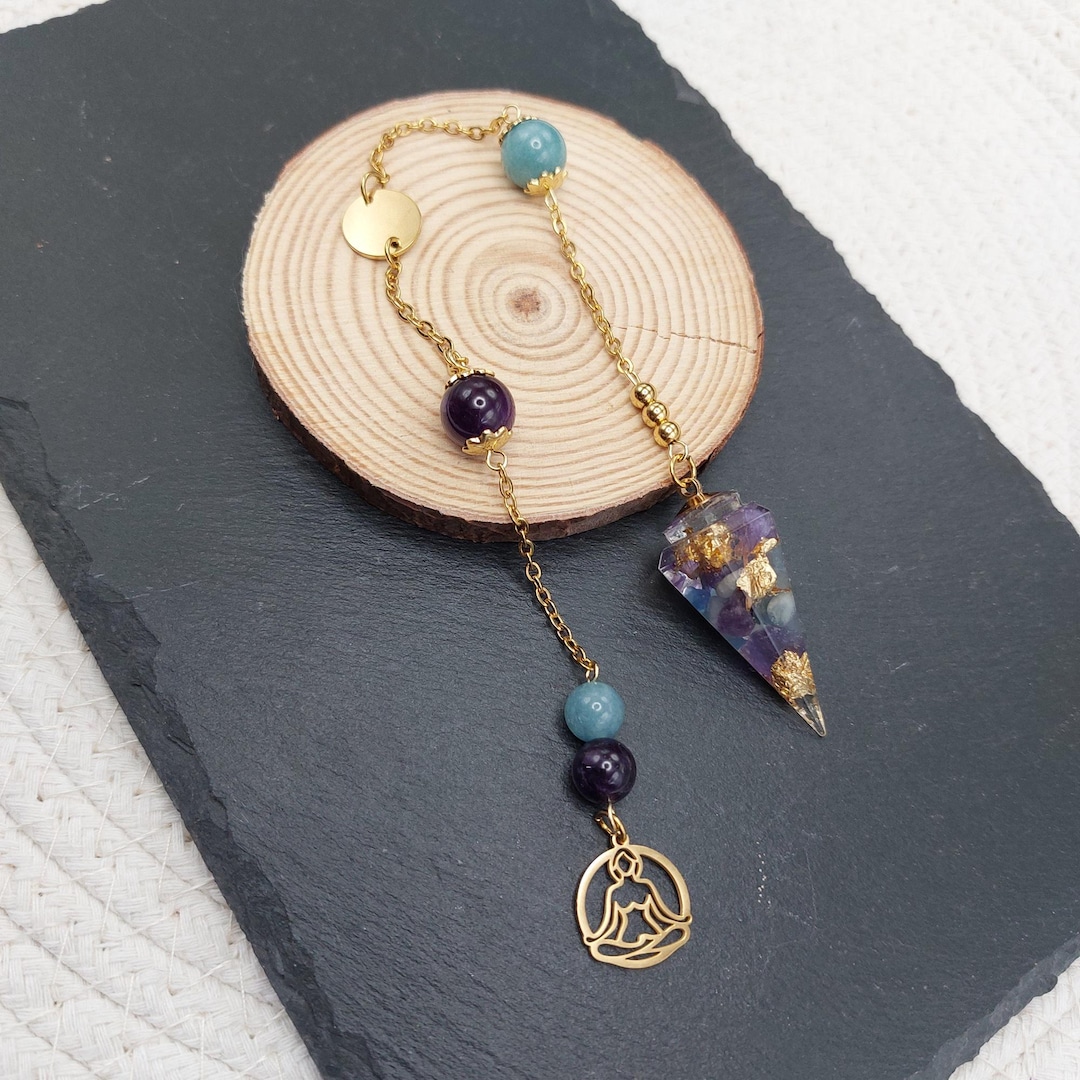 Customizable Dharma Divination Pendulum - Resin Pendulum, Dowsing ...