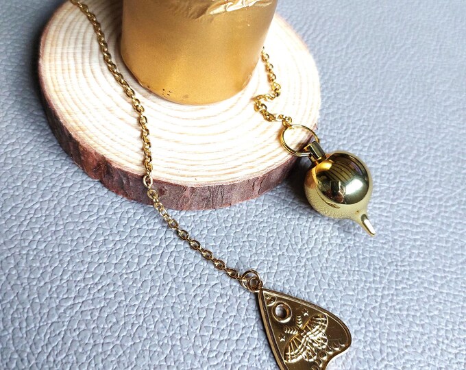 Gold Metal Divinatory Pendulum and Ouija Board - Dowsing Pendulum ...