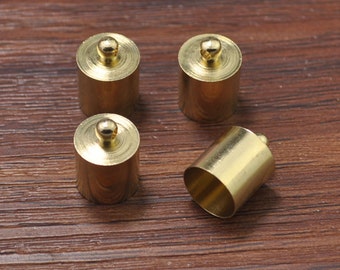 30pcs Brass End Cap ConnectorsTassel CapsRaw Brass Caps for | Etsy
