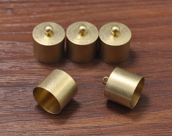 30pcs Brass End Cap ConnectorsTassel CapsRaw Brass Caps for | Etsy