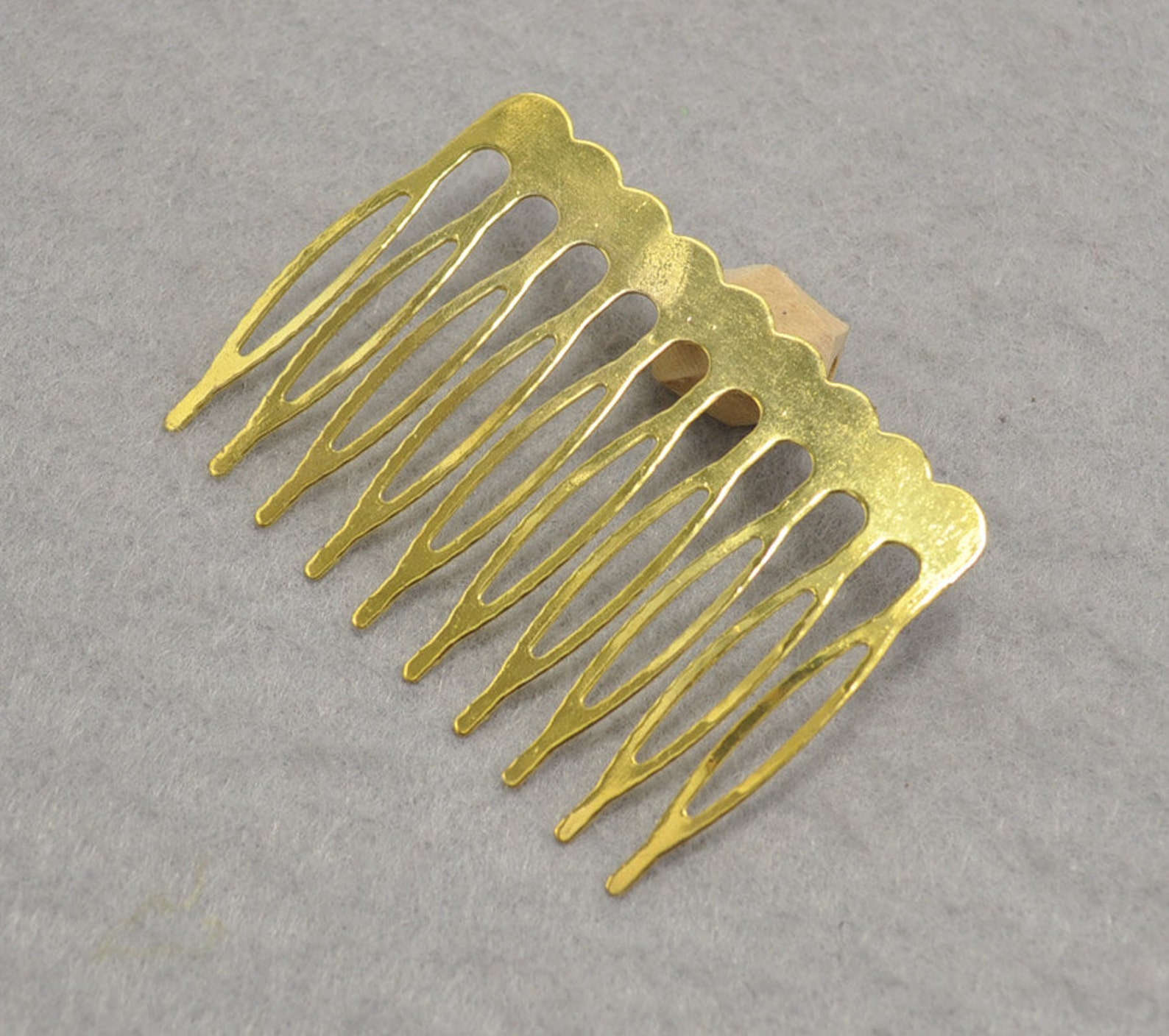 Gold Plated Metal Comb 30pcs Metal Hair Combs 10 | Etsy