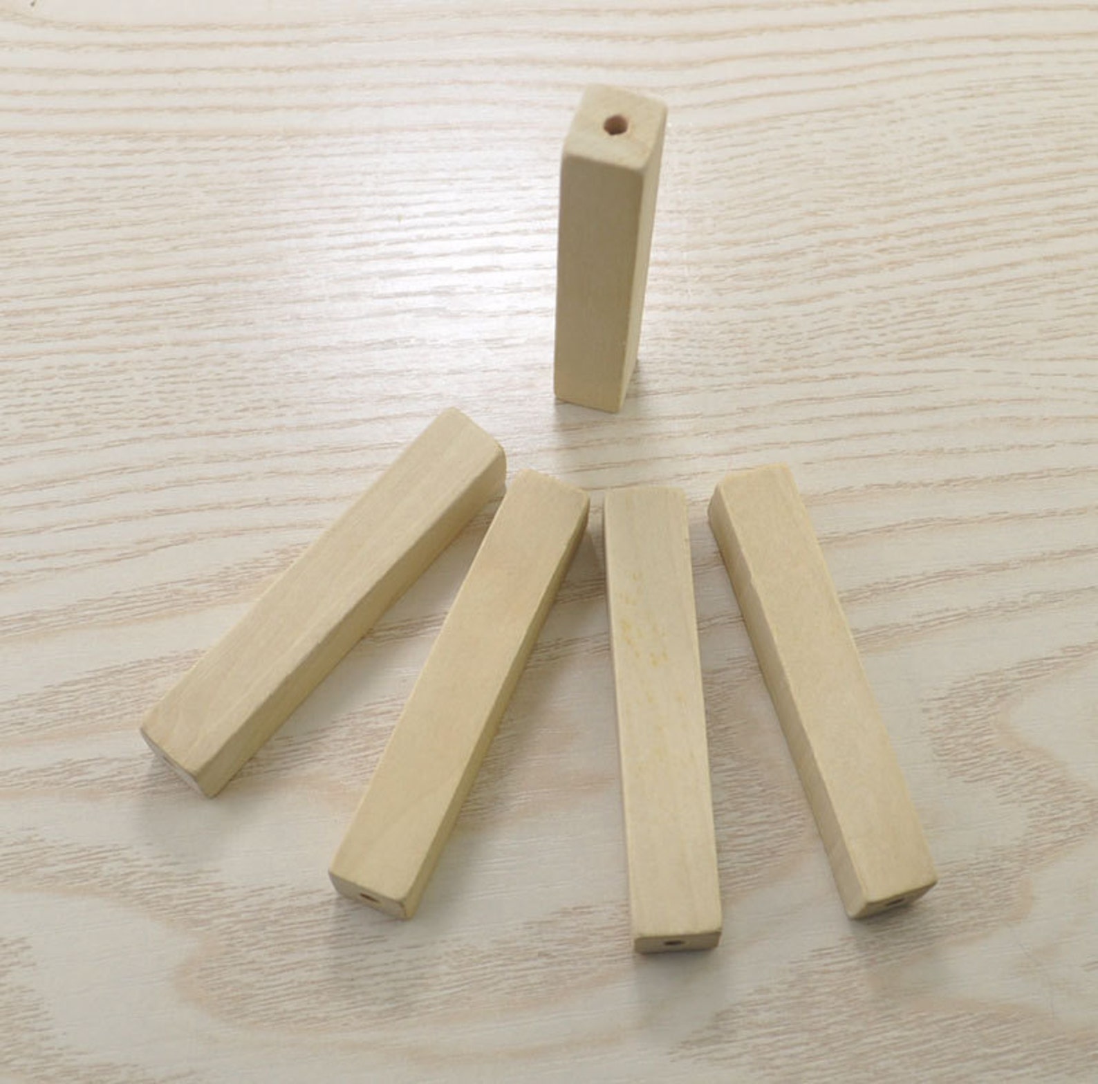 20pcs Cuboid Wooden Beads 70x11x11mmgeometric Square Wood - Etsy