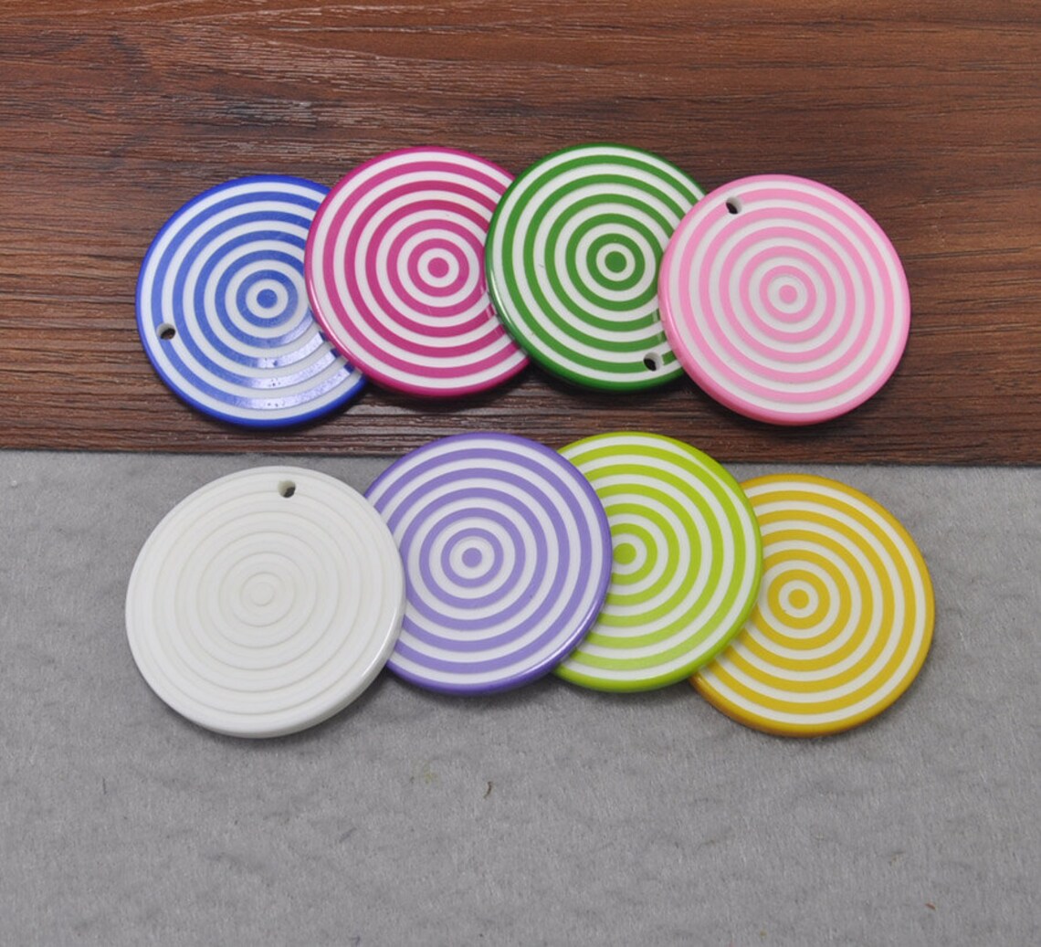 Tree Ring Pattern Acrylic Circle Set of 5 Acrylic - Etsy