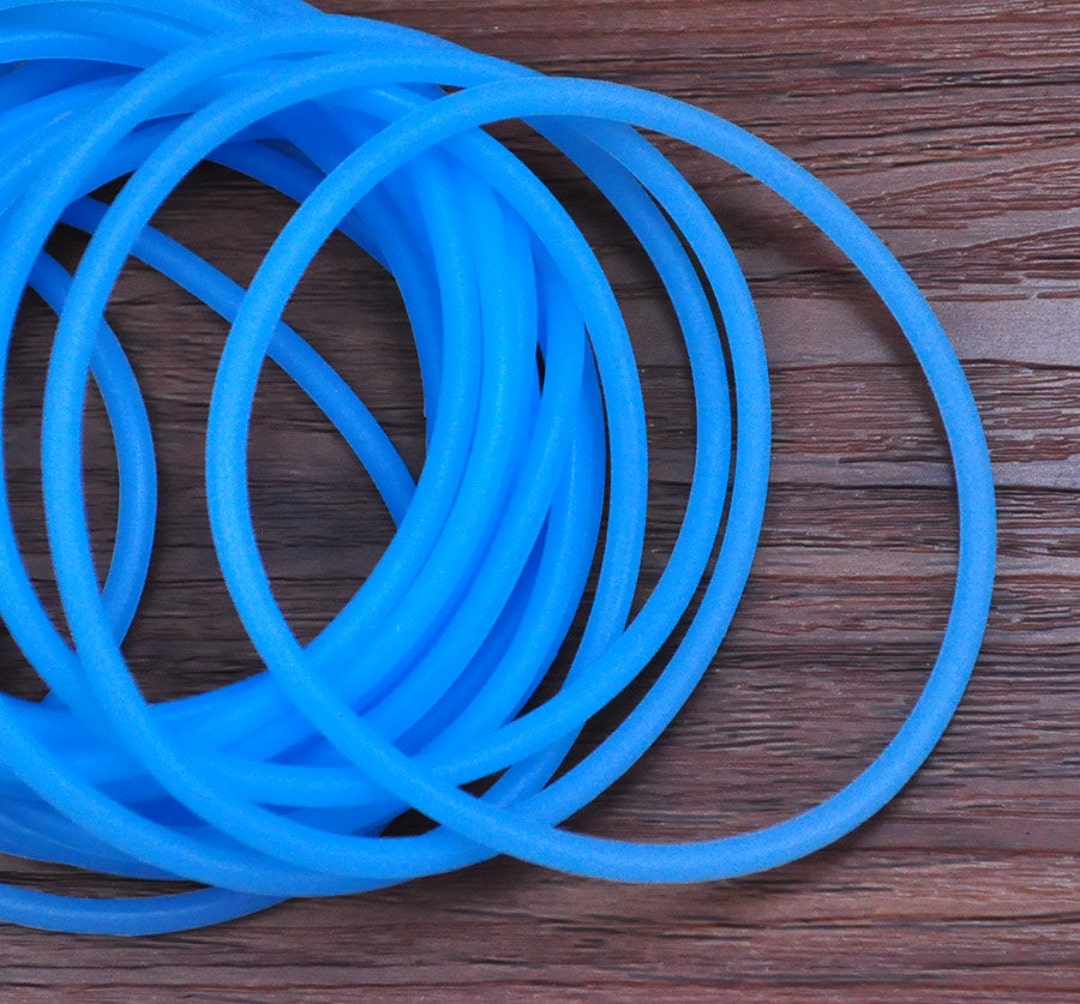 30pcs Rubber Elastic --sky Blue Hair Elastic Ponytail Holder ...