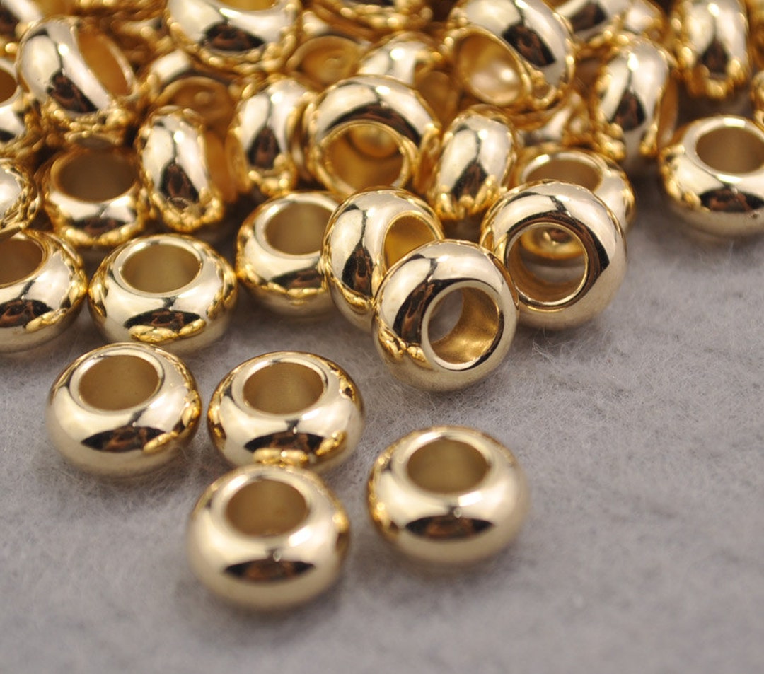 10mm Gold CCB Beads Round Plastic Beads ,loose Bead ,bracelet Beads ...