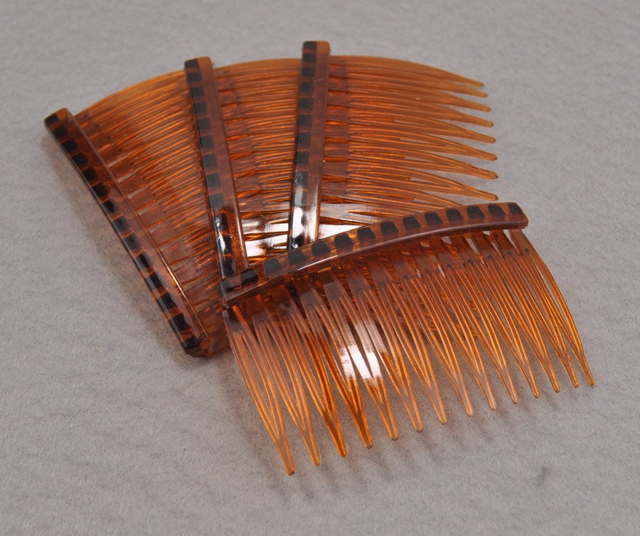 Plastic Combbrown Hair Combs 14 Teeth 45x70mmmillinery | Etsy
