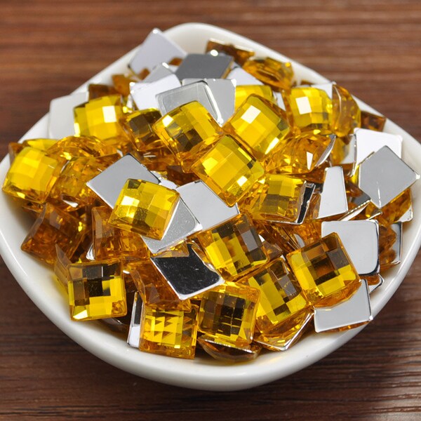 Yellow Rhinestones - Etsy