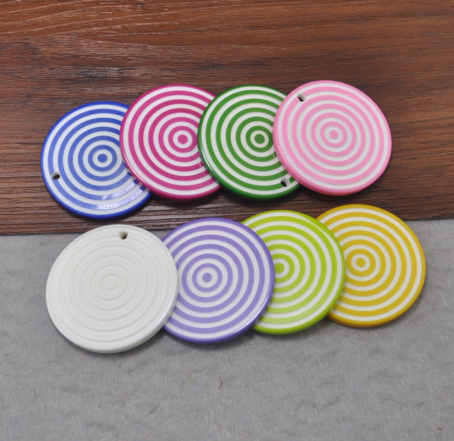 Tree Ring Pattern Acrylic Circle Set of 5 Acrylic - Etsy