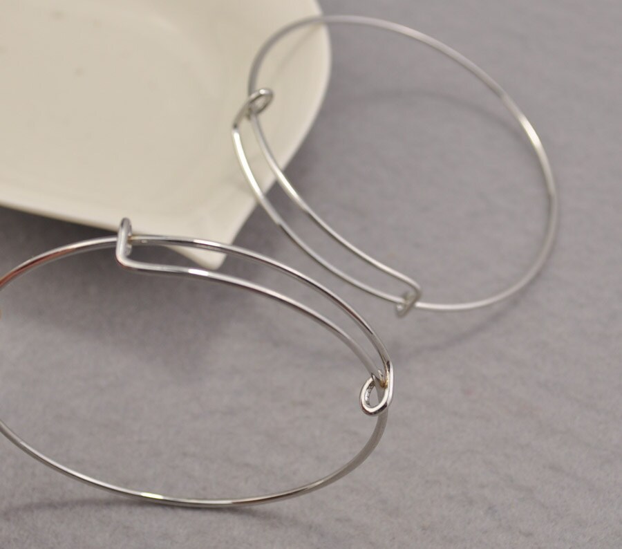 100pcs Silver Expandable Bracelet Adjustable Bracelet Bangle - Etsy