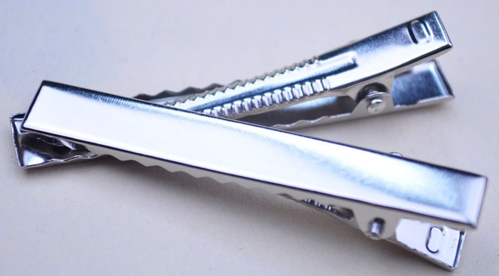 100PCS Hair Accessories Silver Barrettes Hair Alligator - Etsy