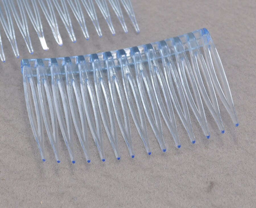 Plastic Comb Light Blue Hair Combs 14 Teeth 45x70mmmillinery - Etsy