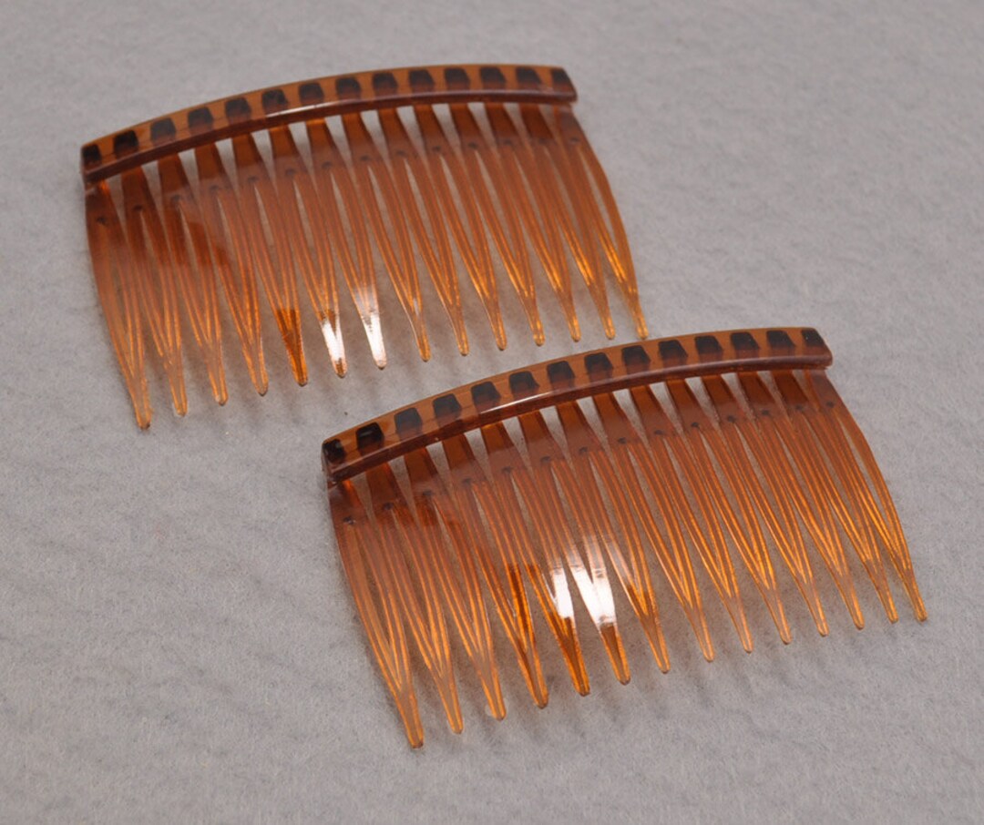 Plastic Comb,brown Hair Combs 14 Teeth 45x70mm,millinery Supplies,hair ...