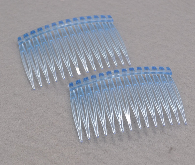 Plastic Comb Light Blue Hair Combs 14 Teeth 45x70mmmillinery - Etsy