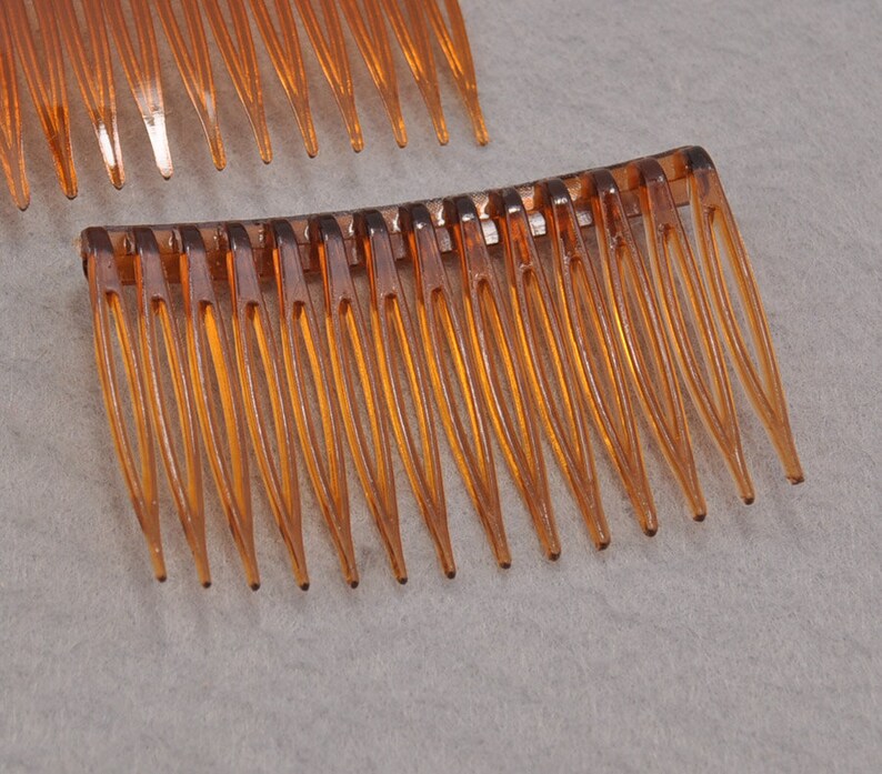 Plastic Combbrown Hair Combs 14 Teeth 45x70mmmillinery | Etsy