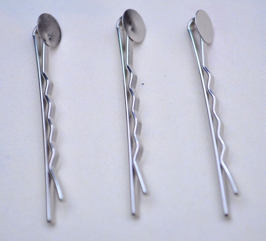 20 Pcs Bobby Pin Blankssilver Hair Pinssilver Hair Clips - Etsy