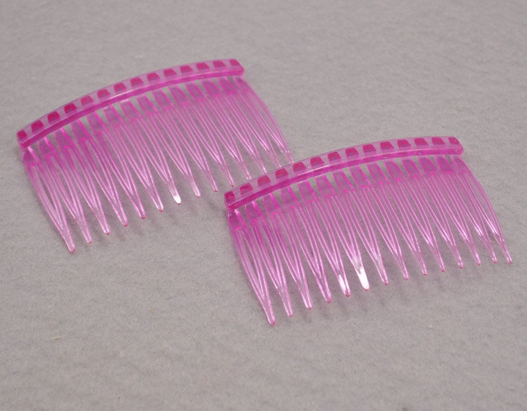 Plastic Comb, Rose Red Hair Combs 14 Teeth 45x70mm,millinery Supplies ...
