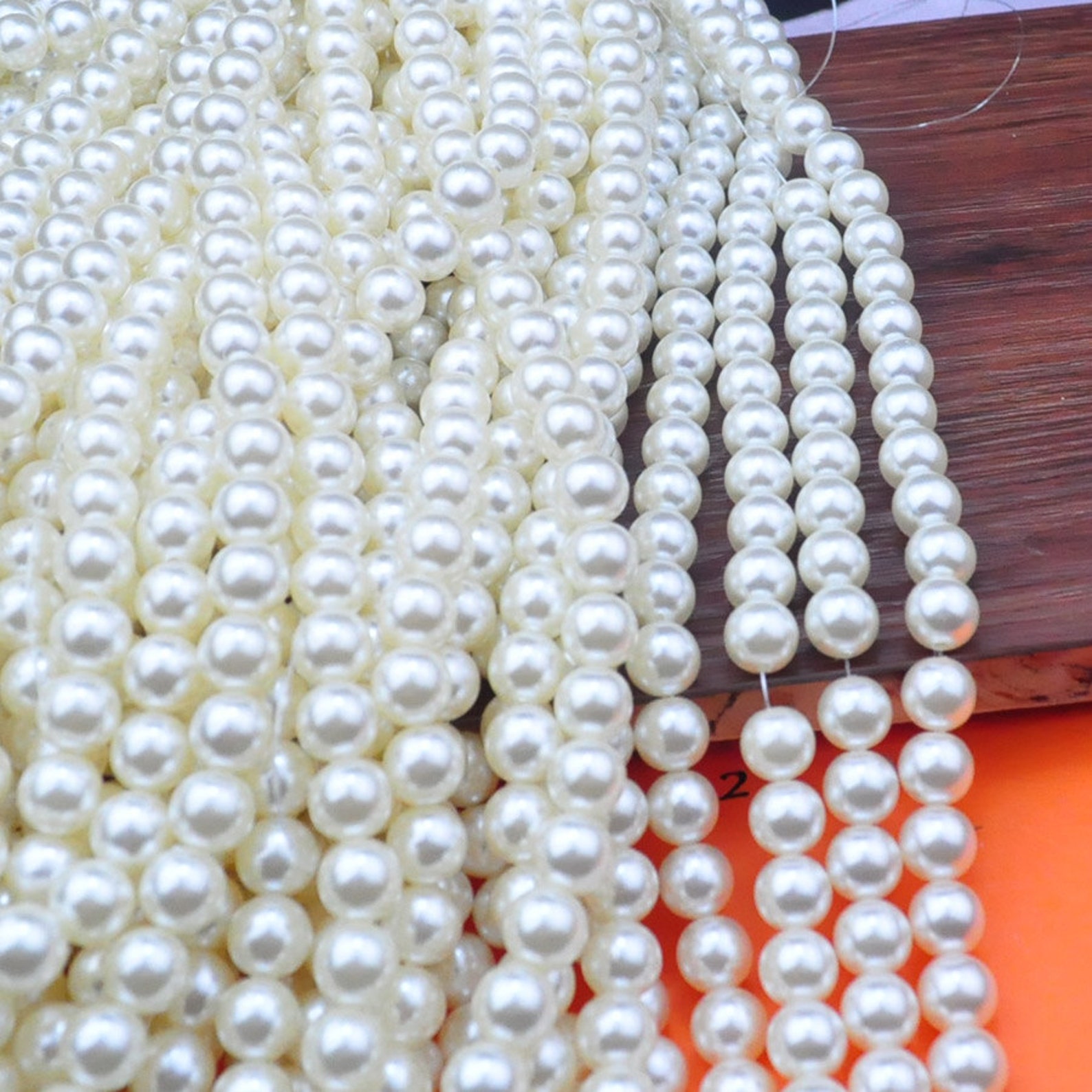 100pcs Wholesale Pearl Bead--white Plastic Pearl,10mm Round Bead,bead ...