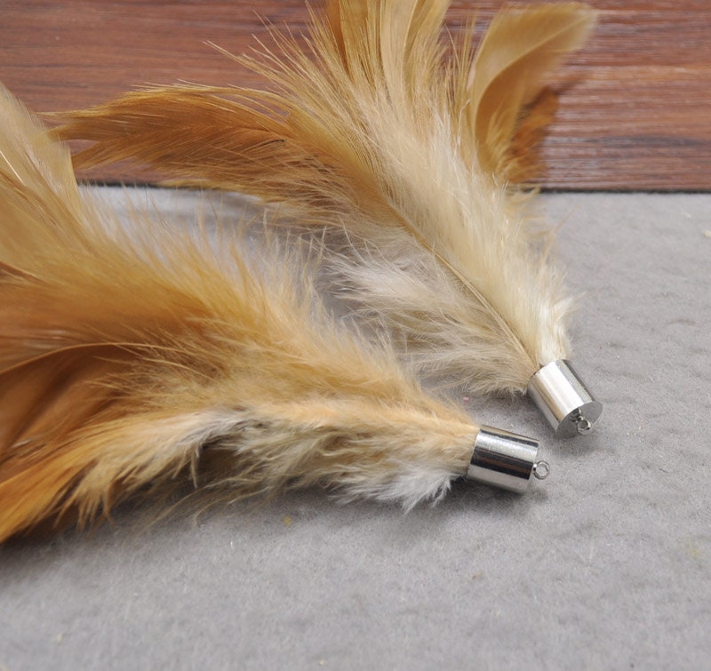 2pcs Tassel Charmschicken Feather Tassel Boho Necklace - Etsy