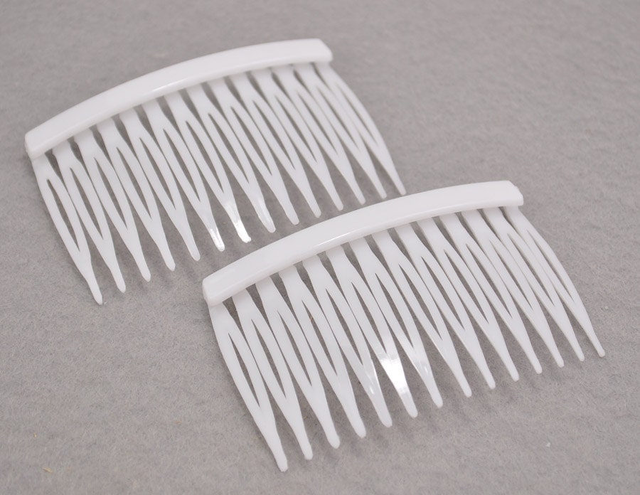 Plastic Comb Ivory-White Hair Combs 14 teeth | Etsy