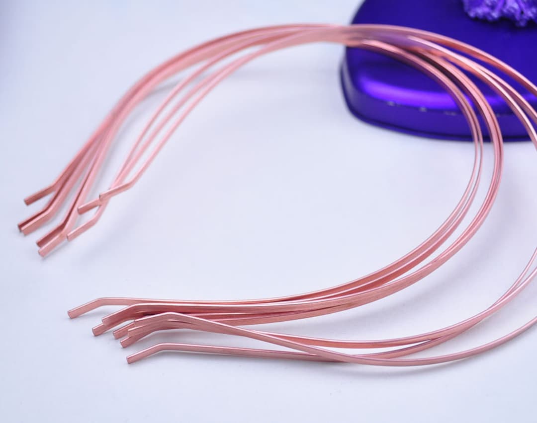 Copper Plated Metal Headband--20pcs 4mm Copper Metal Headbands With ...