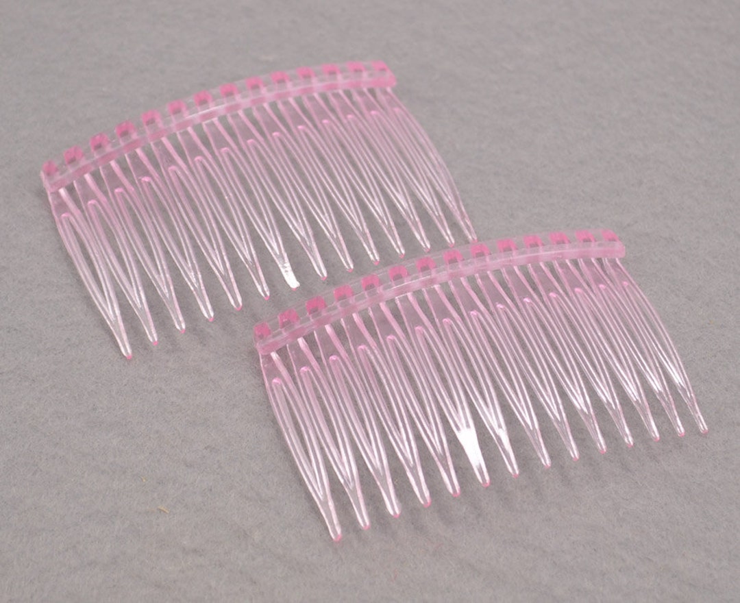 Plastic Comb, Pink Hair Combs 14 Teeth 45x70mm,millinery Supplies,hair ...