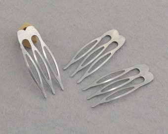 Antique Bronze Metal Comb 10pcs Metal Hair Combs 14 Teeth - Etsy