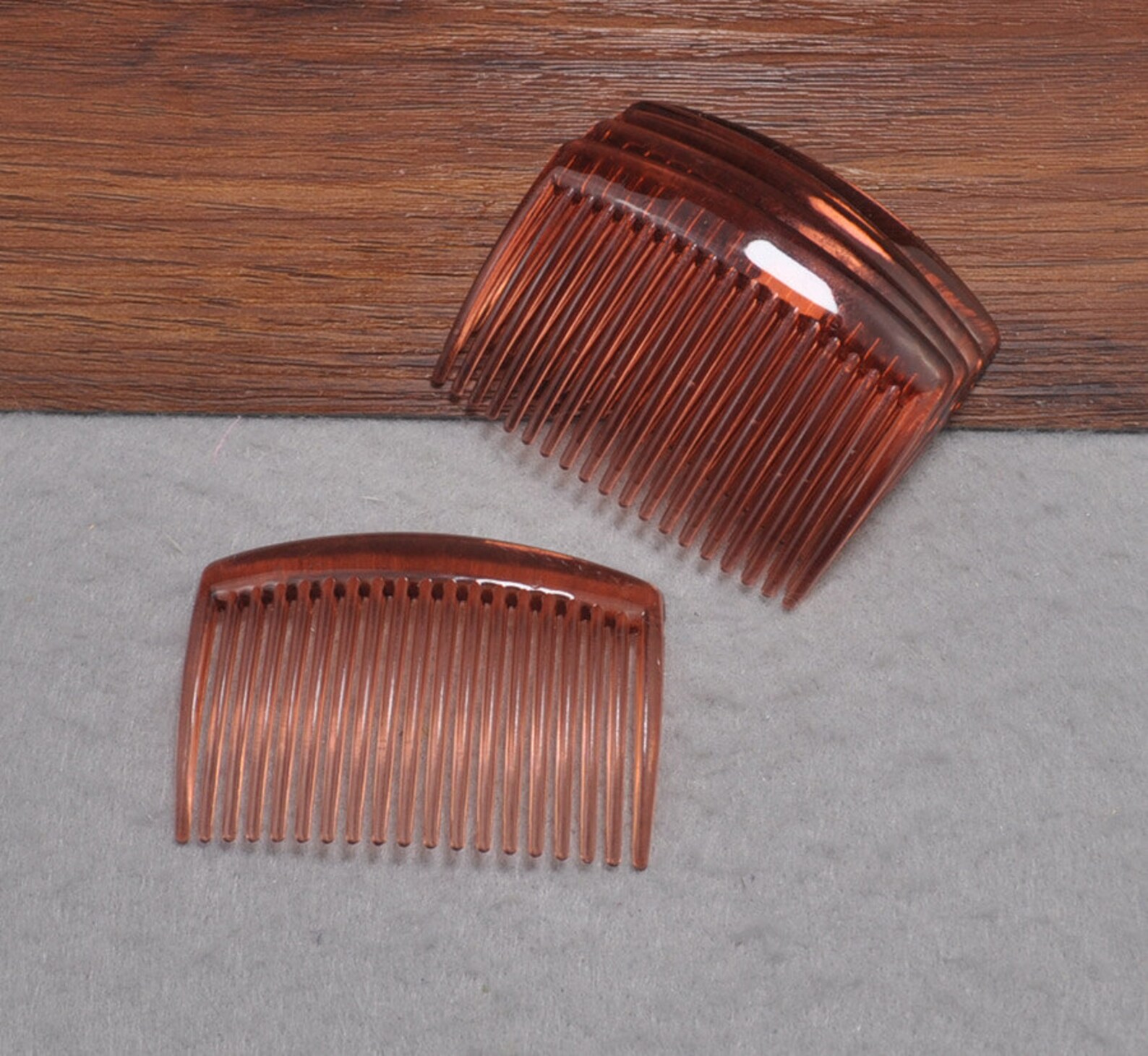 20pcs Plastic Combs19 teethBrown Combs 66x45mm DIY | Etsy