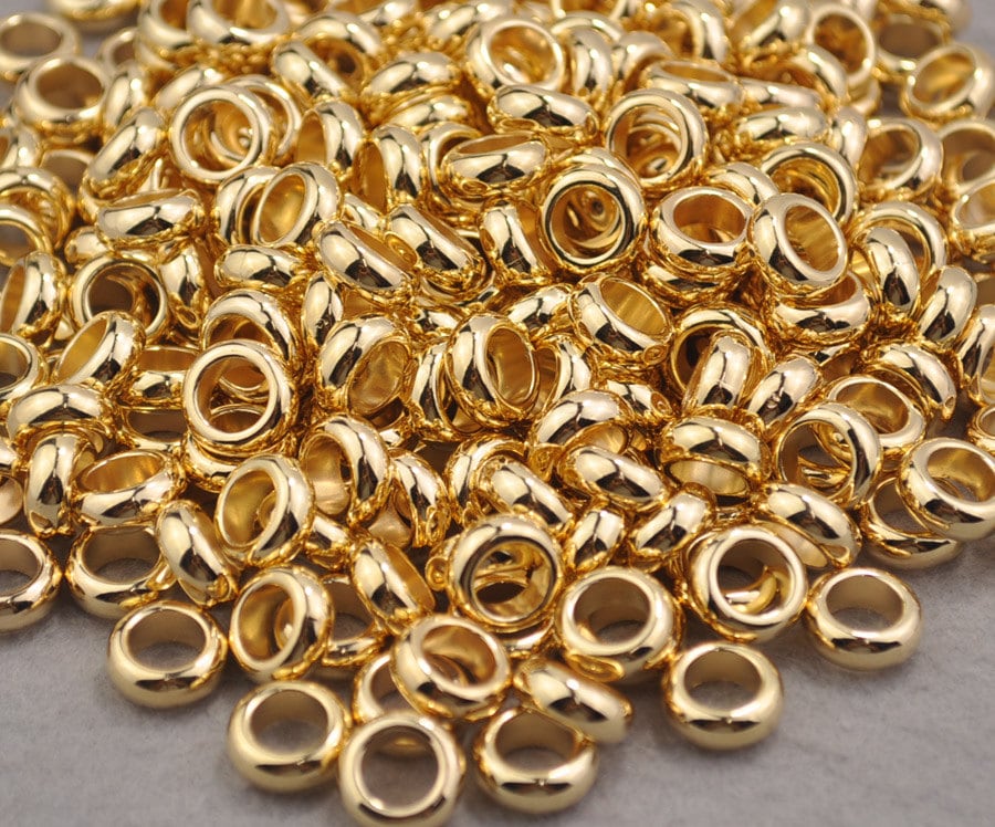 12mm Gold CCB Beads Round Plastic Beads loose Bead bracelet - Etsy