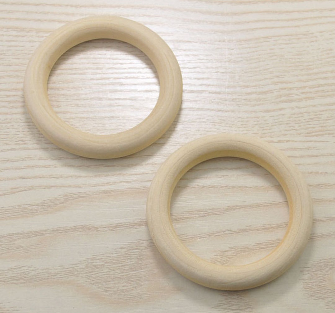 68mm(2.67''inch)wood Rings,5pcs Round Rings,wood Circles,teething Rings ...