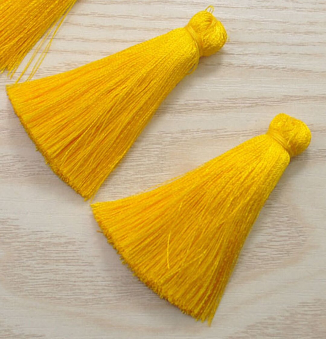Wholesale Tassels,golden Yellow Silk Tassels,thick Tassels,65mm(2.55 ...