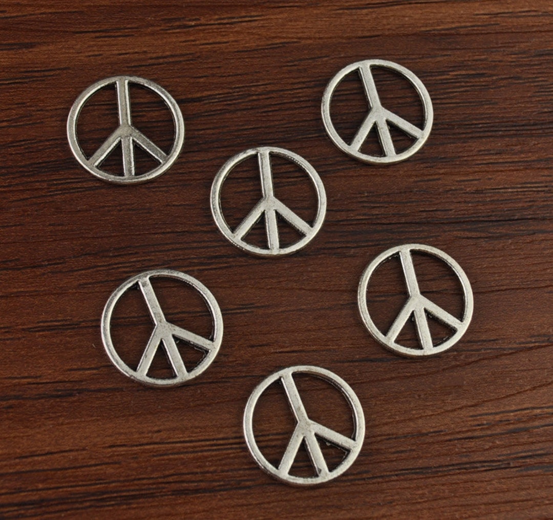 20pcs Peace Sign,tiny Peace Sign Charm,tiny Peace Sign Pendant,antique ...