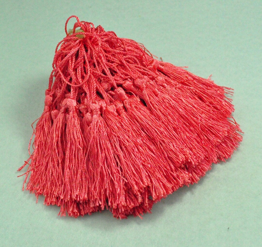 Watermelon Red Mini Silk Tassels,75mm(2.95''inch) Handmade Tassel ...