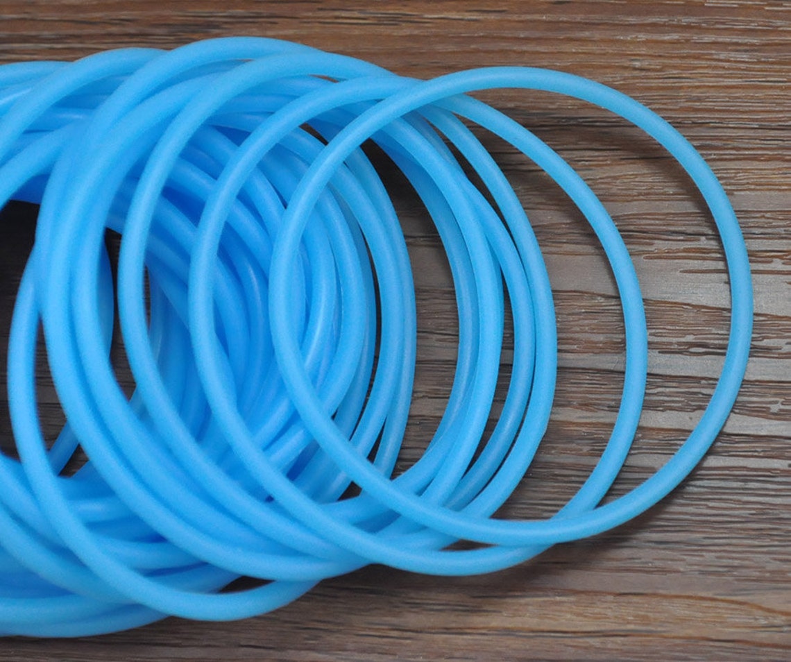 30pcs Rubber Elastic light Blue Hair Elastic Ponytail - Etsy