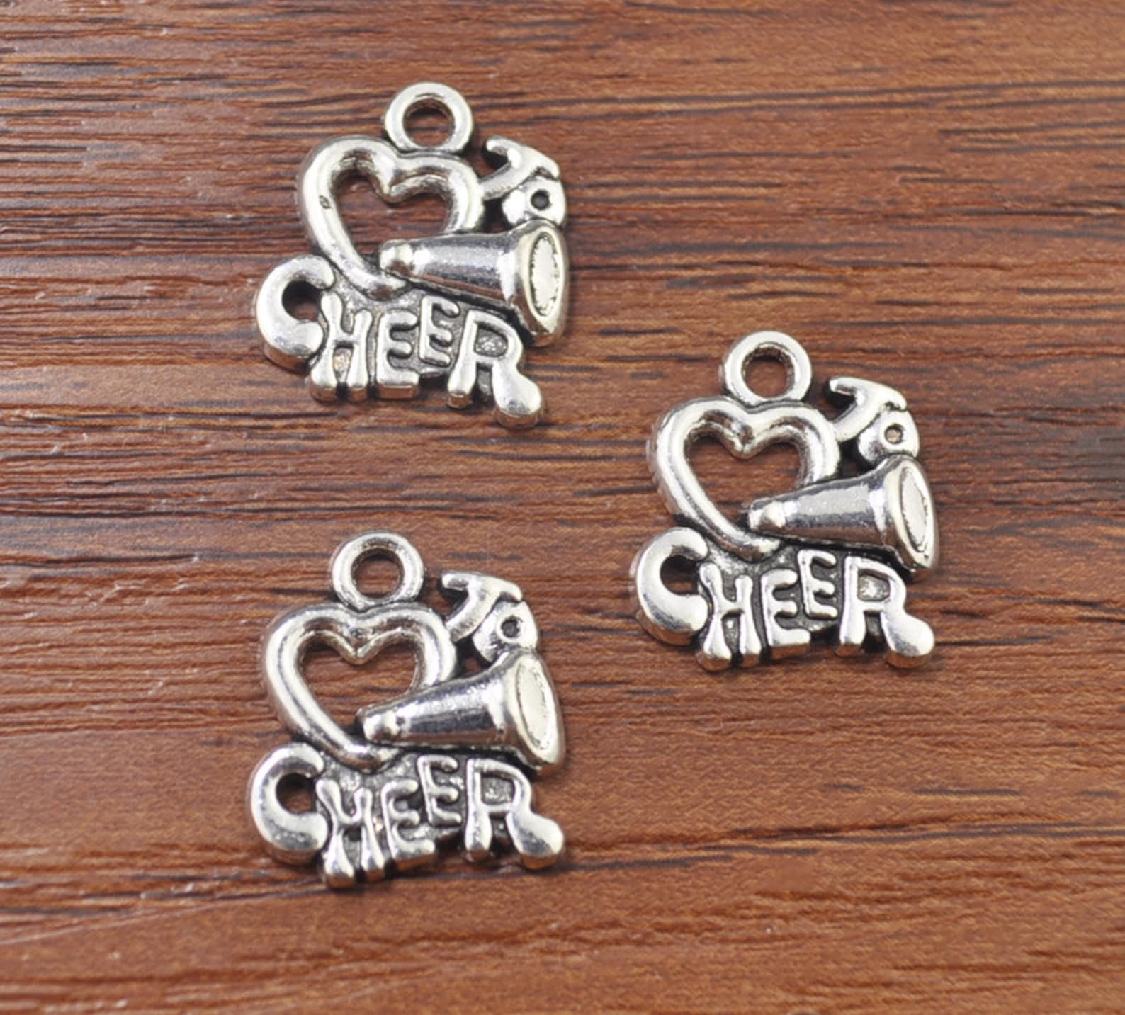 I Heart to Cheer Charms cheerleading Charms Cheer | Etsy