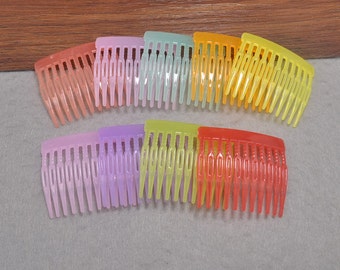 20pcs Hair Combstransparent Plastic Hair Combs 19 Teeth - Etsy