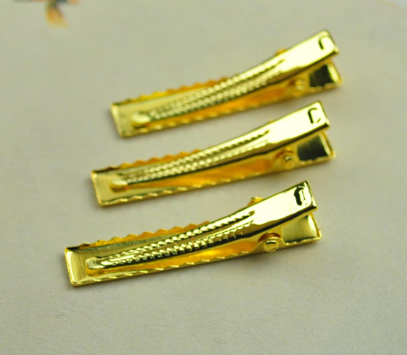 30pcs Metal Hair Clips41x7mm Gold Plated Flat Metal - Etsy