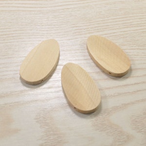 20pcs Wooden Accessories,wood Pendant,unfinished Teardrop Wood Finding ...