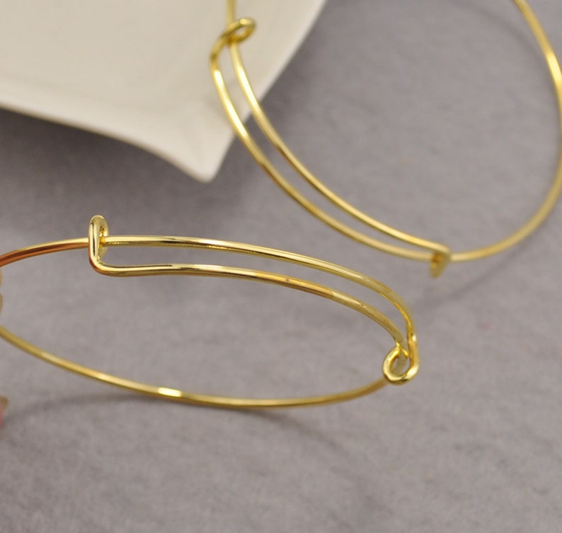 Gold Expandable Bracelet Adjustable Bracelet Bangle ,gold Charm ...