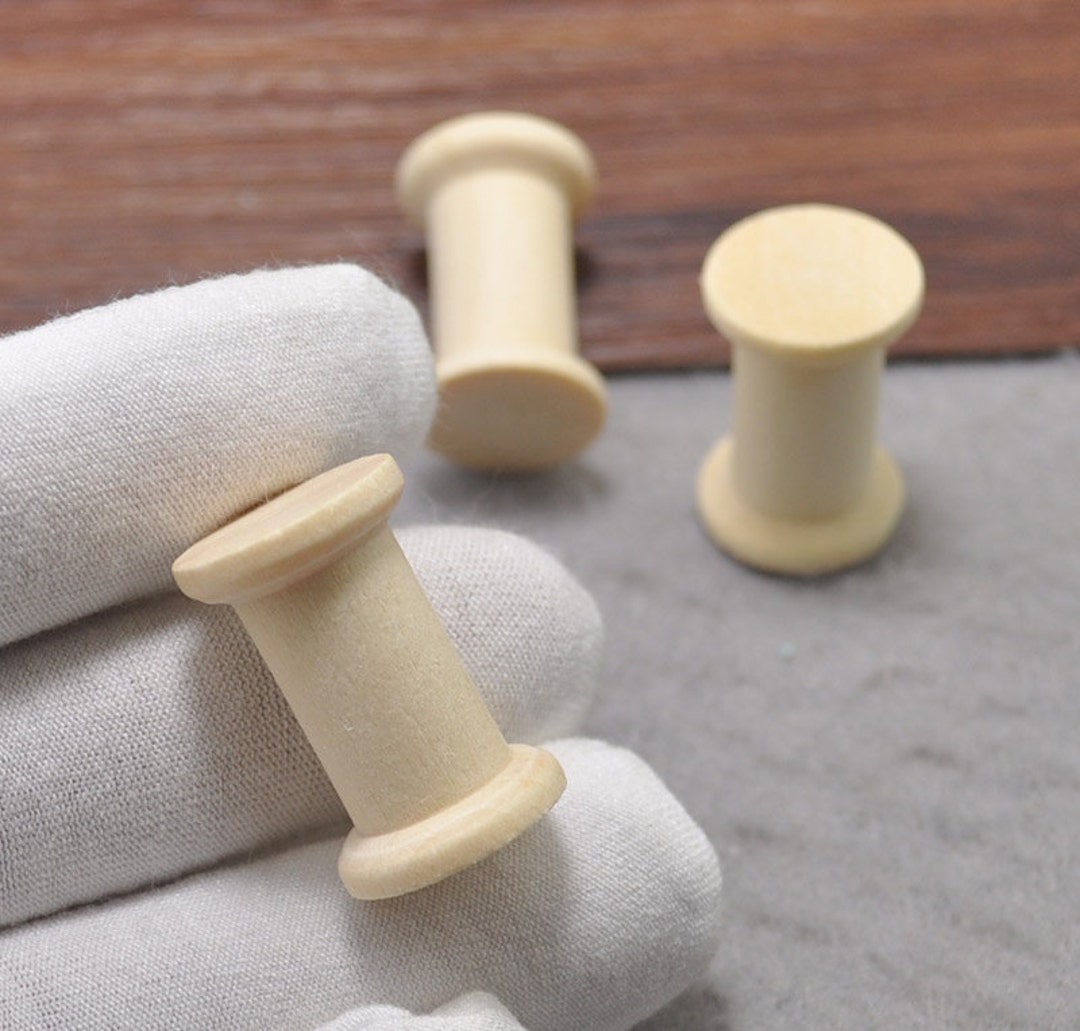 25pcs Wooden Spools,geometric Wood Beads,wood Spools Beads,diy, Jewelry ...