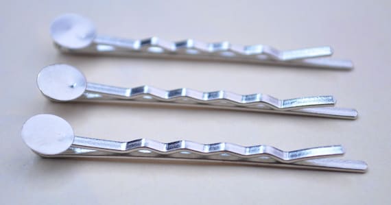 50 Pcs Bobby Pin Blankssilver Hair Pinssilver Hair Clips - Etsy