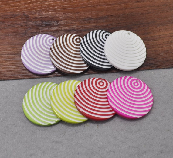 Tree Ring Pattern Acrylic Circle Set of 5 Acrylic | Etsy