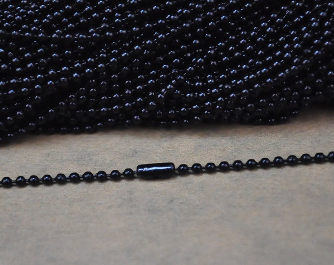 27.5 Long Ball Chain,100pcs Black Ball Chain Necklace With Connectors,2 ...
