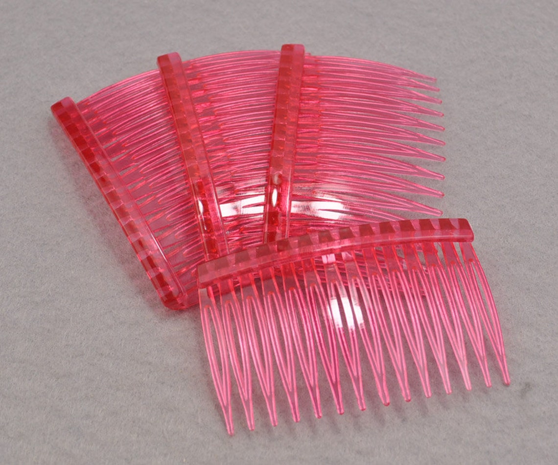 Plastic Comb,red Hair Combs 14 Teeth 45x70mm,millinery Supplies,hair ...