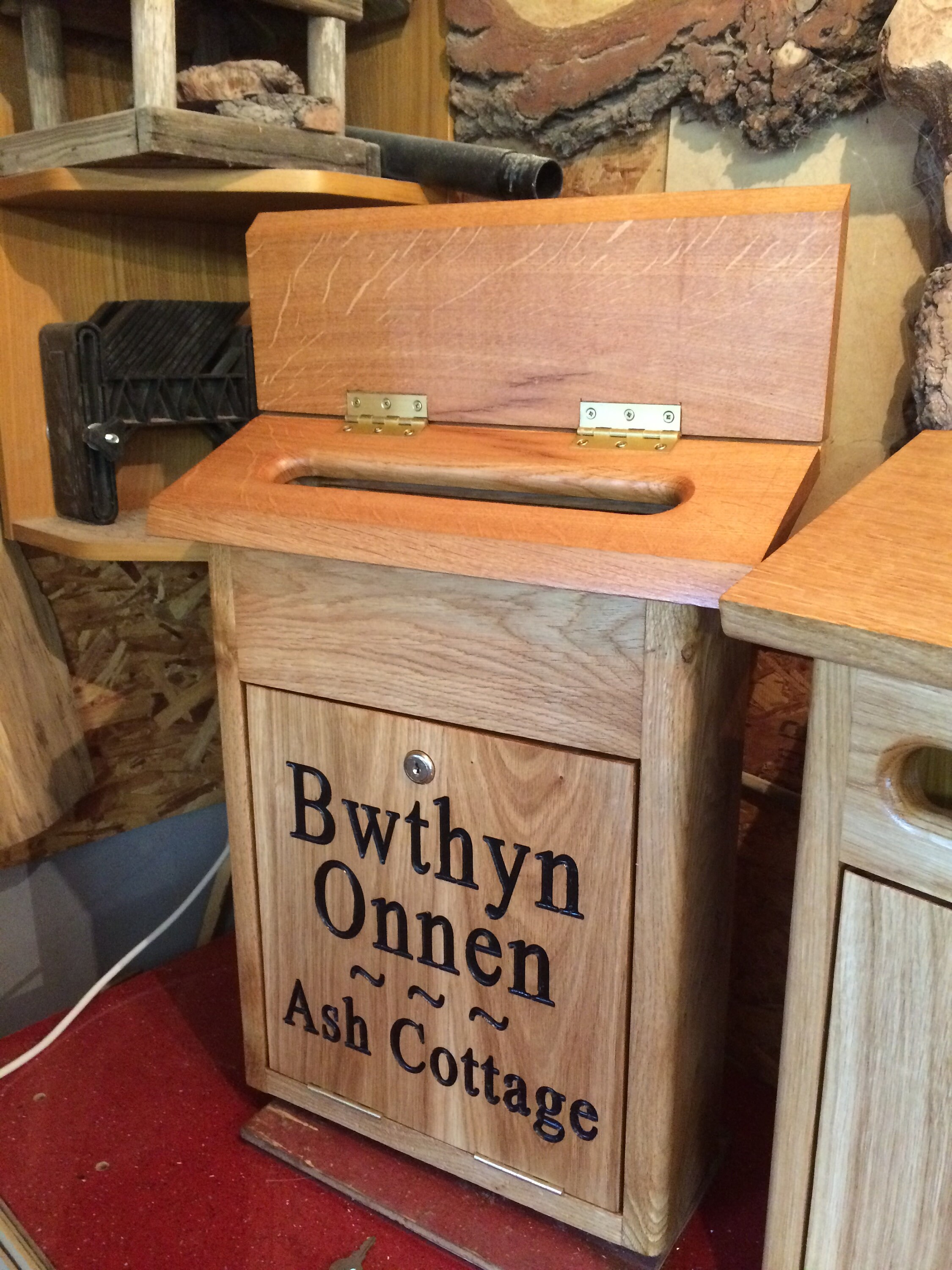 Extra Large Top Slot With Cover Oak Letterbox - Etsy UK