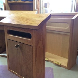 Slimline Oak Letter Box - Etsy UK