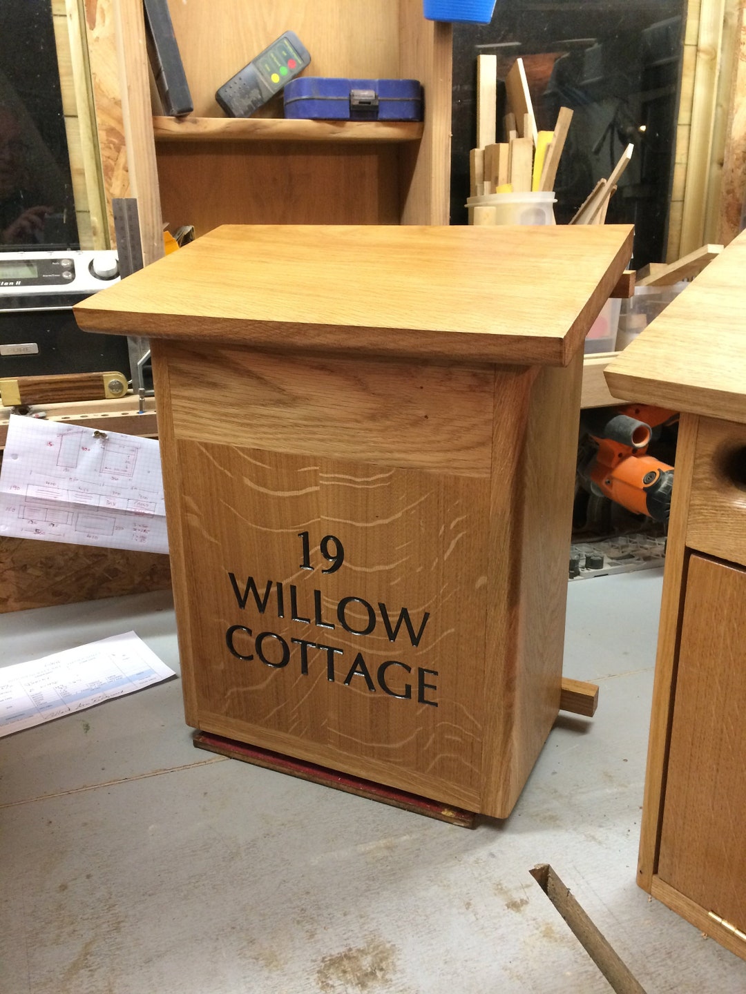 Large Oak Parcel Box. - Etsy UK