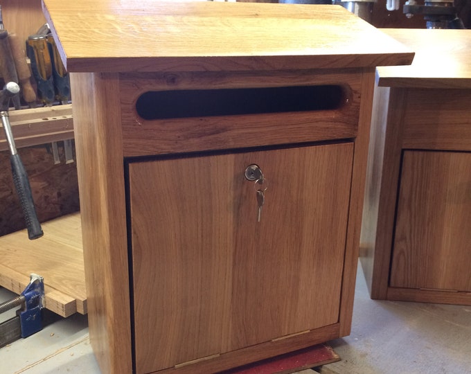 Large Oak Letter Box. - Etsy UK